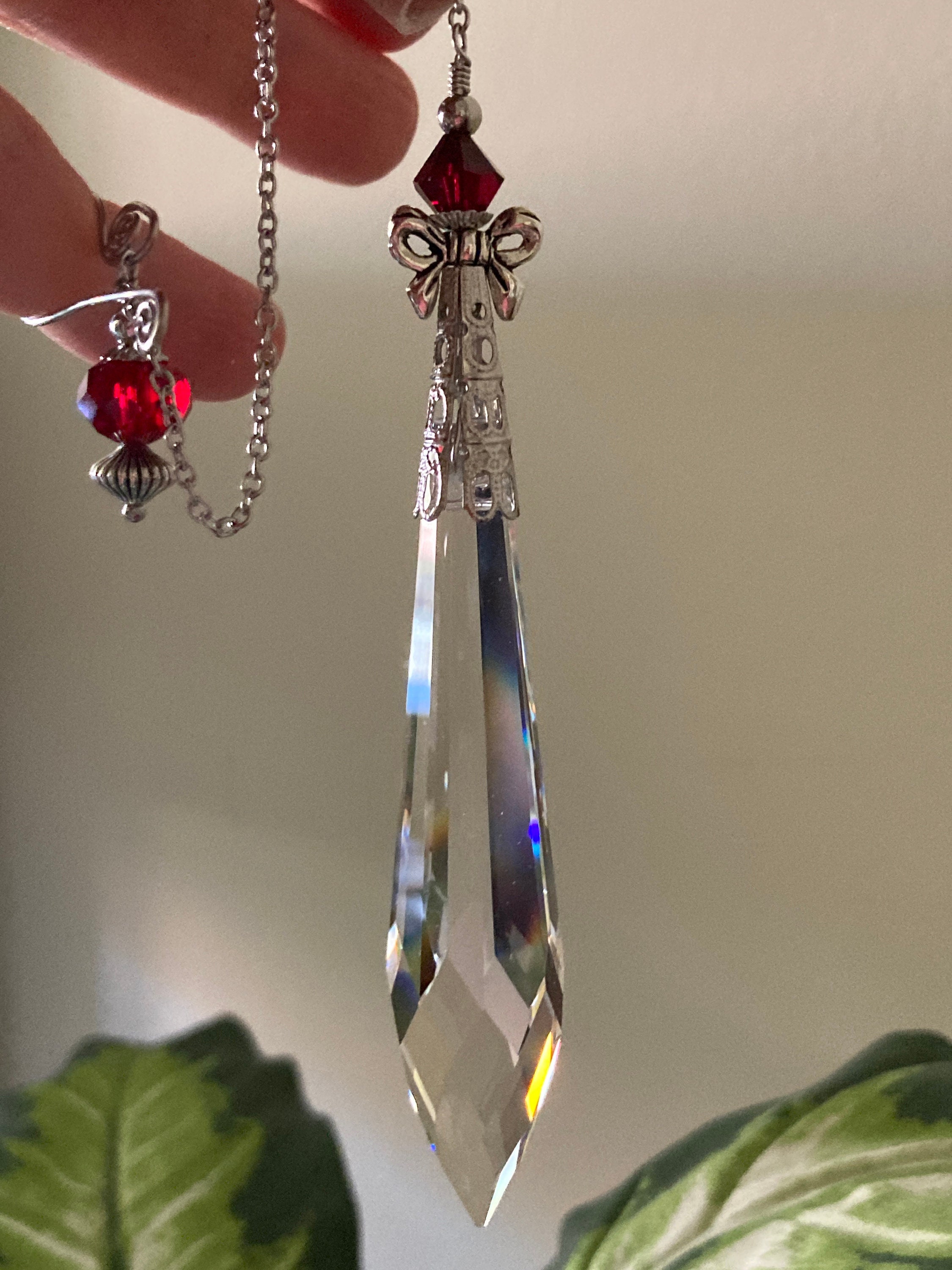 Large Pendulum Pendant Icicle Prism Divination Hanging Pendant - Etsy