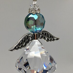 Prism Angel Pendant Guardian Angel Angel Wing Glass Angel | Etsy