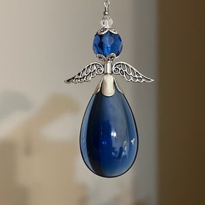 Royal Blue Angel Drop Pendant Ornament September Birthday - Etsy