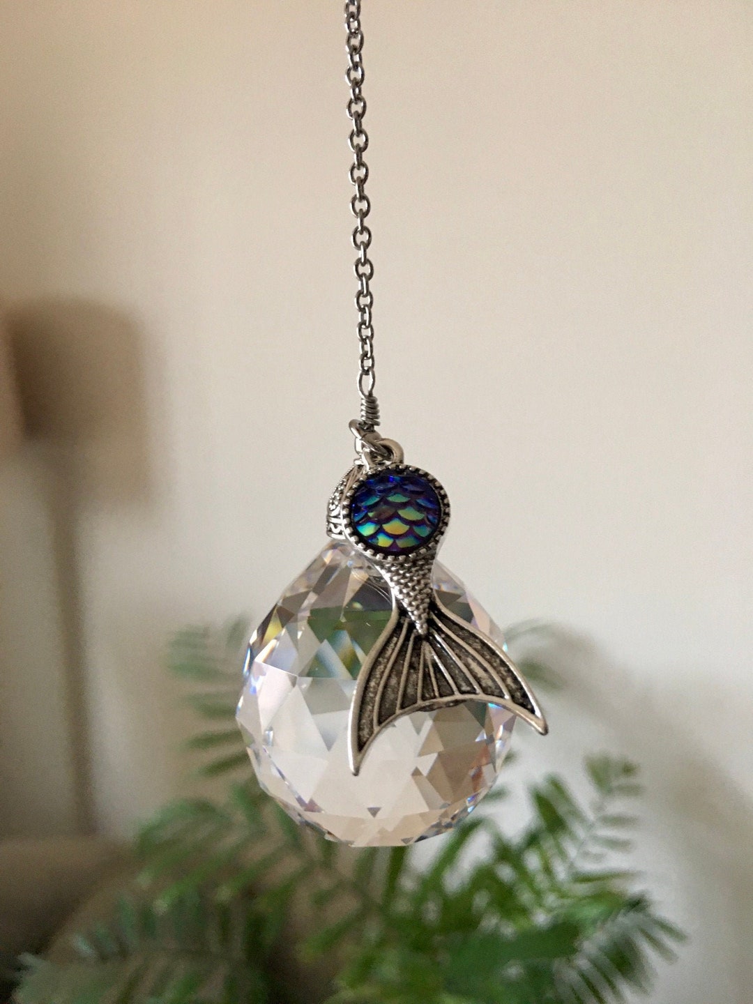 30mm Faceted Crystal Ball Pendant Sun Catcher Crystal Prism - Etsy