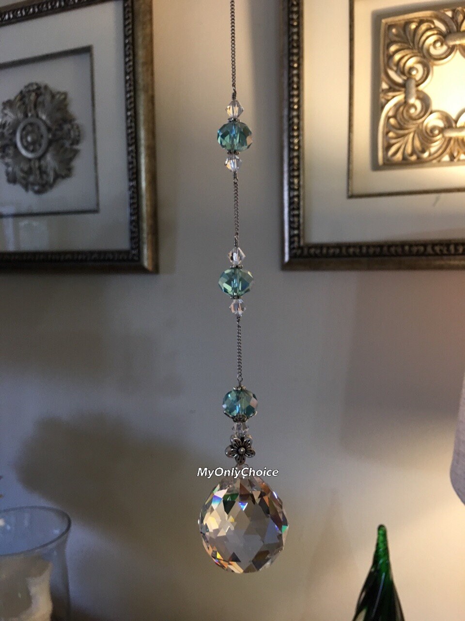 Blue Suncatcher Crystal Window Prism Gifts for Home Aqua Blue - Etsy