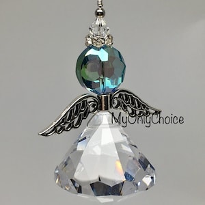 Prism Angel Pendant Guardian Angel Angel Wing Glass Angel | Etsy