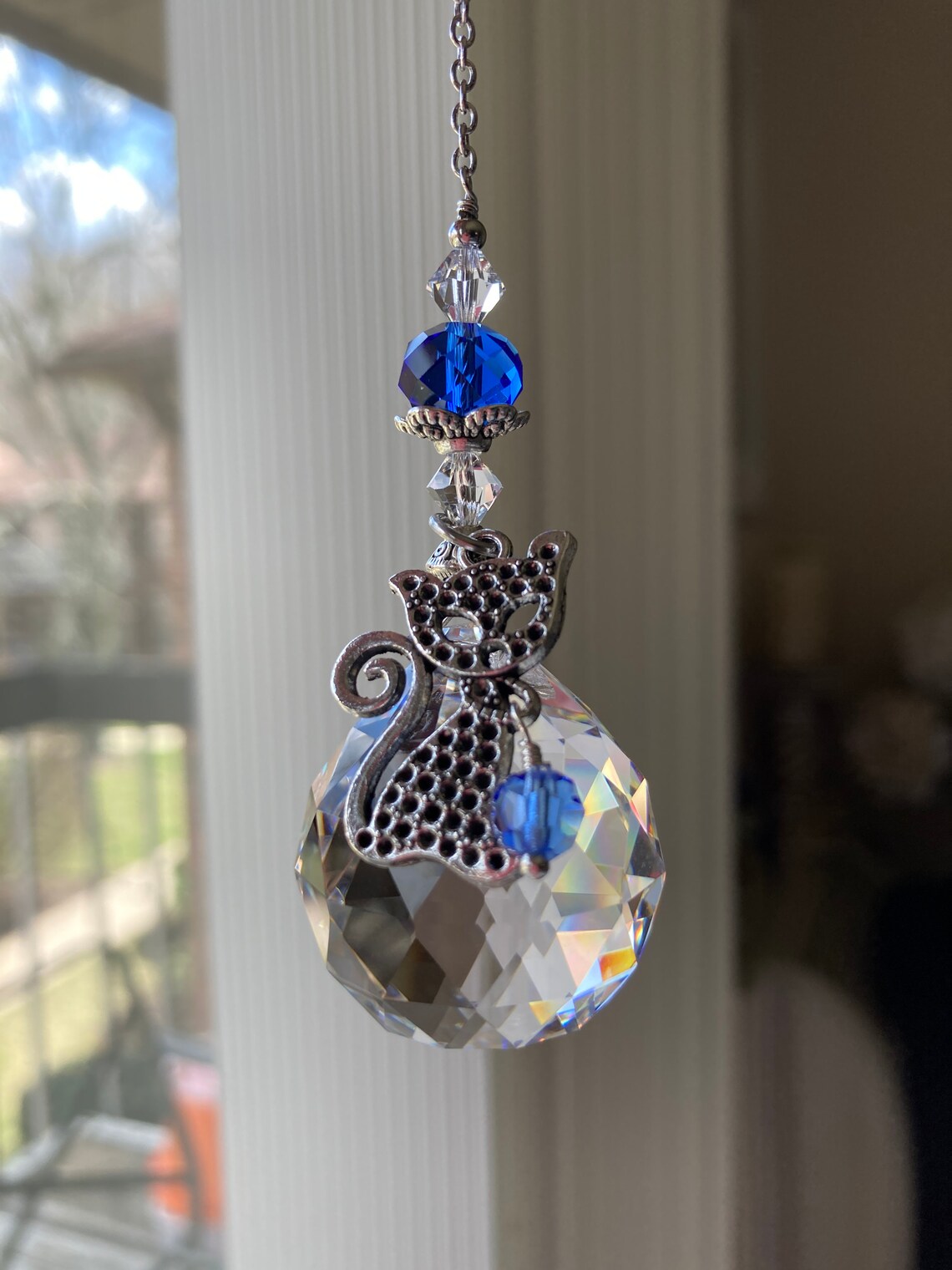 30mm Crystal Ball Suncatcher Prism Hanging Ornament Pet Loss Gift Loss ...