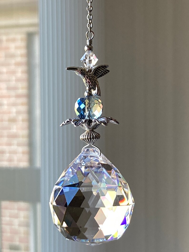 Hummingbird Suncatcher Crystal Ornament - Etsy