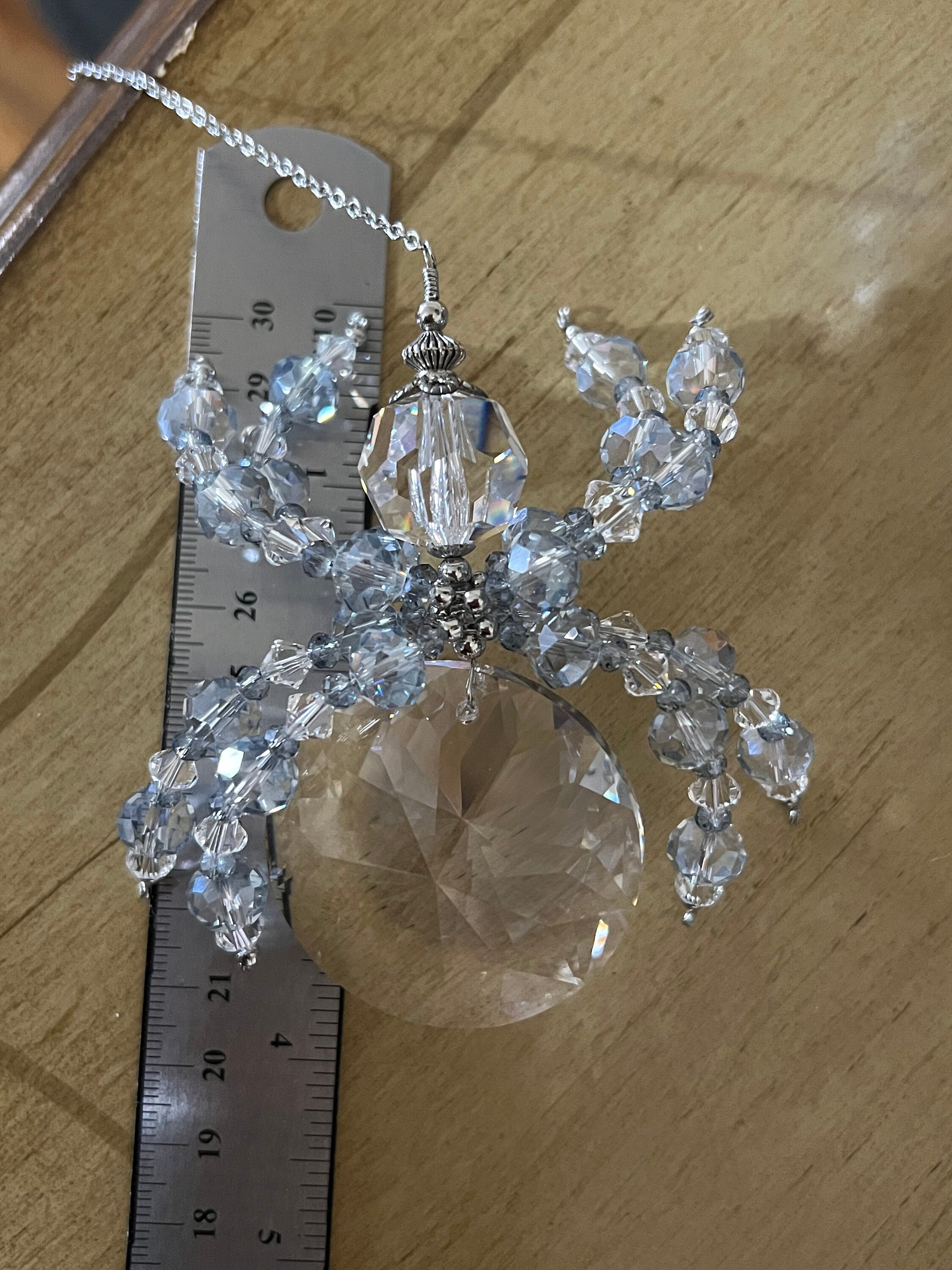 Large Light Blue Spider Suncatcher Prism Window Ornament - Etsy