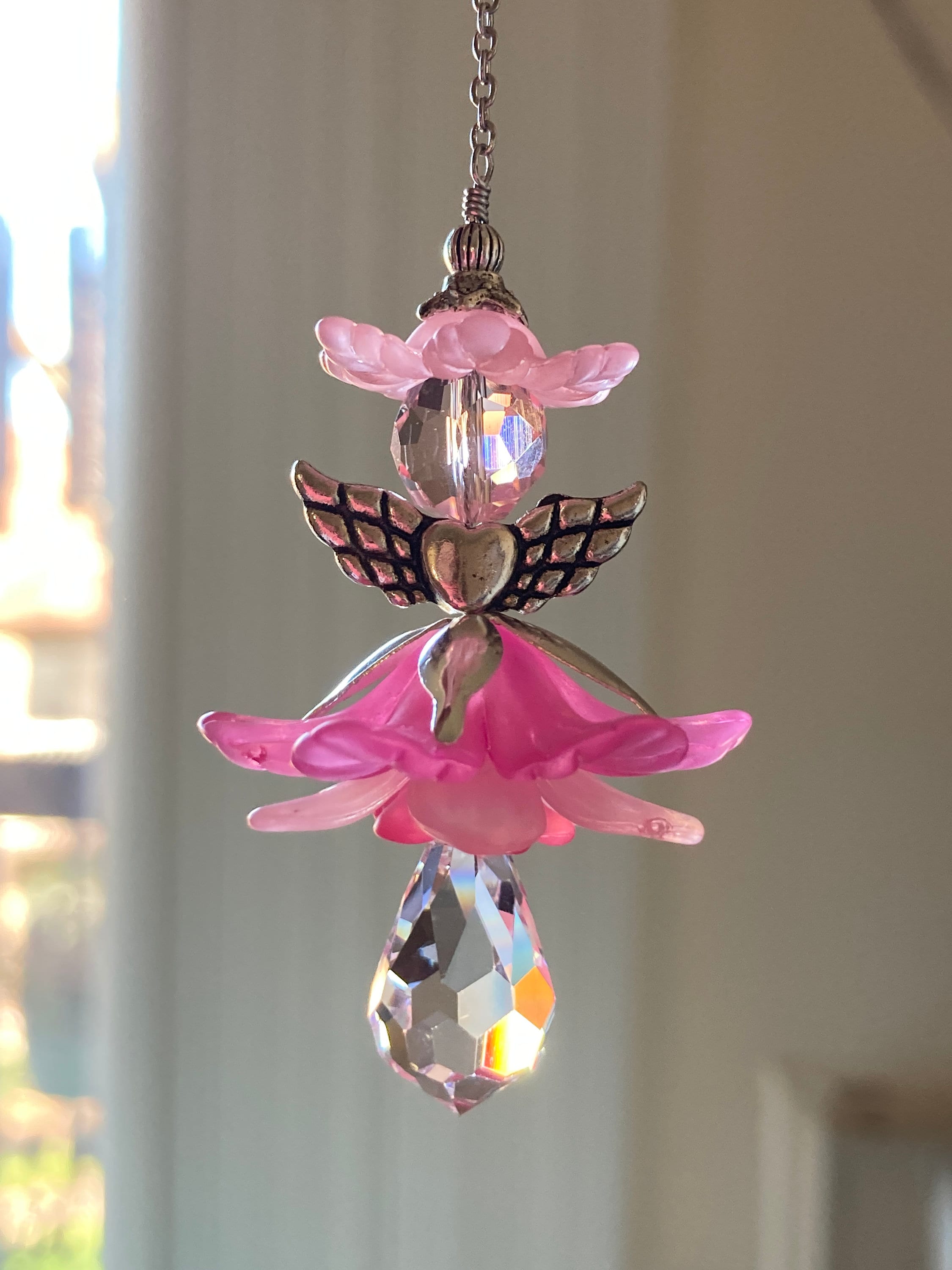 Ballerina Angel Gift Pink Flower Ornament Gift for Ballerina | Etsy