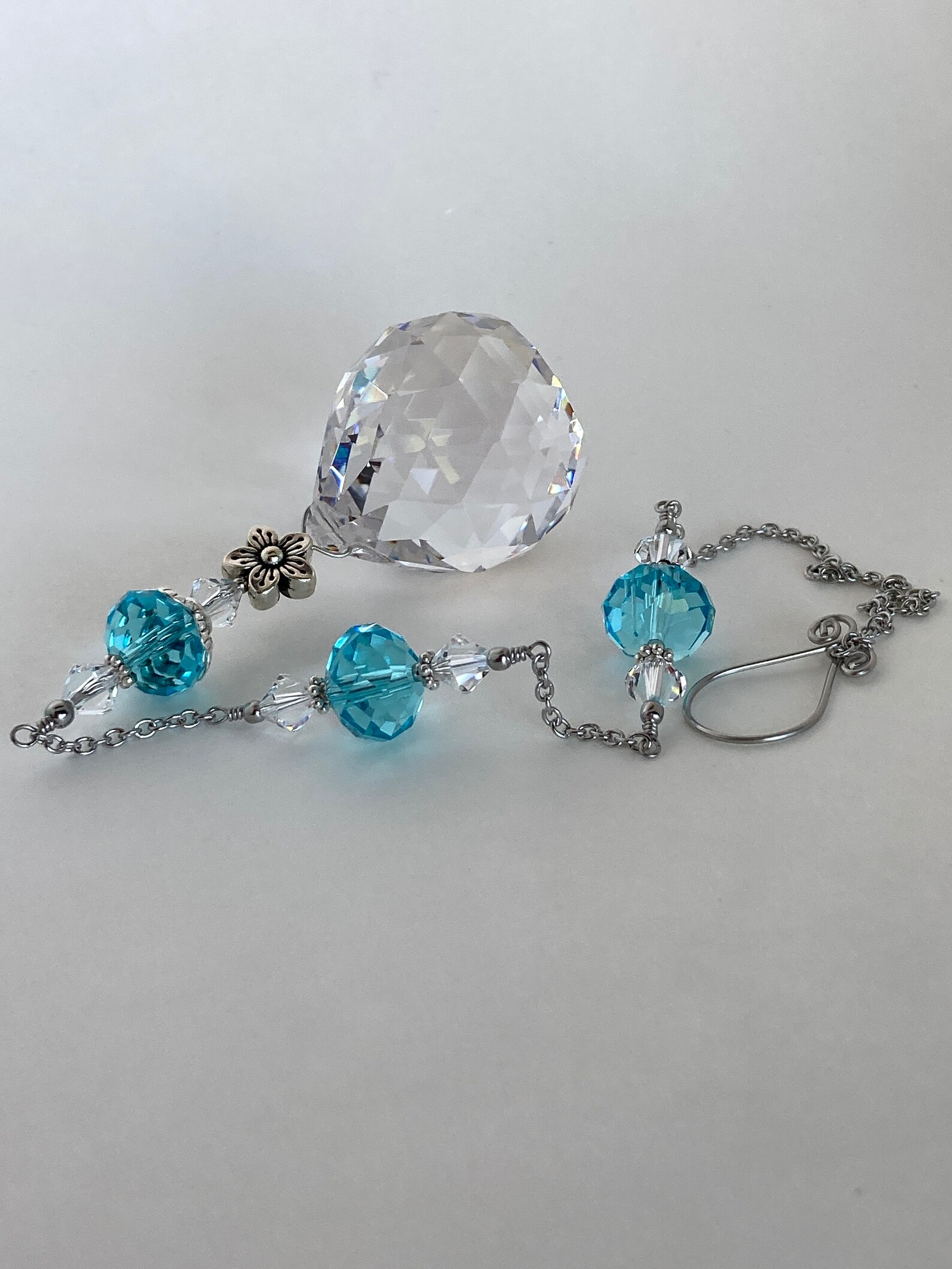 Blue Suncatcher Crystal Window Prism Gifts for Home Aqua Blue - Etsy