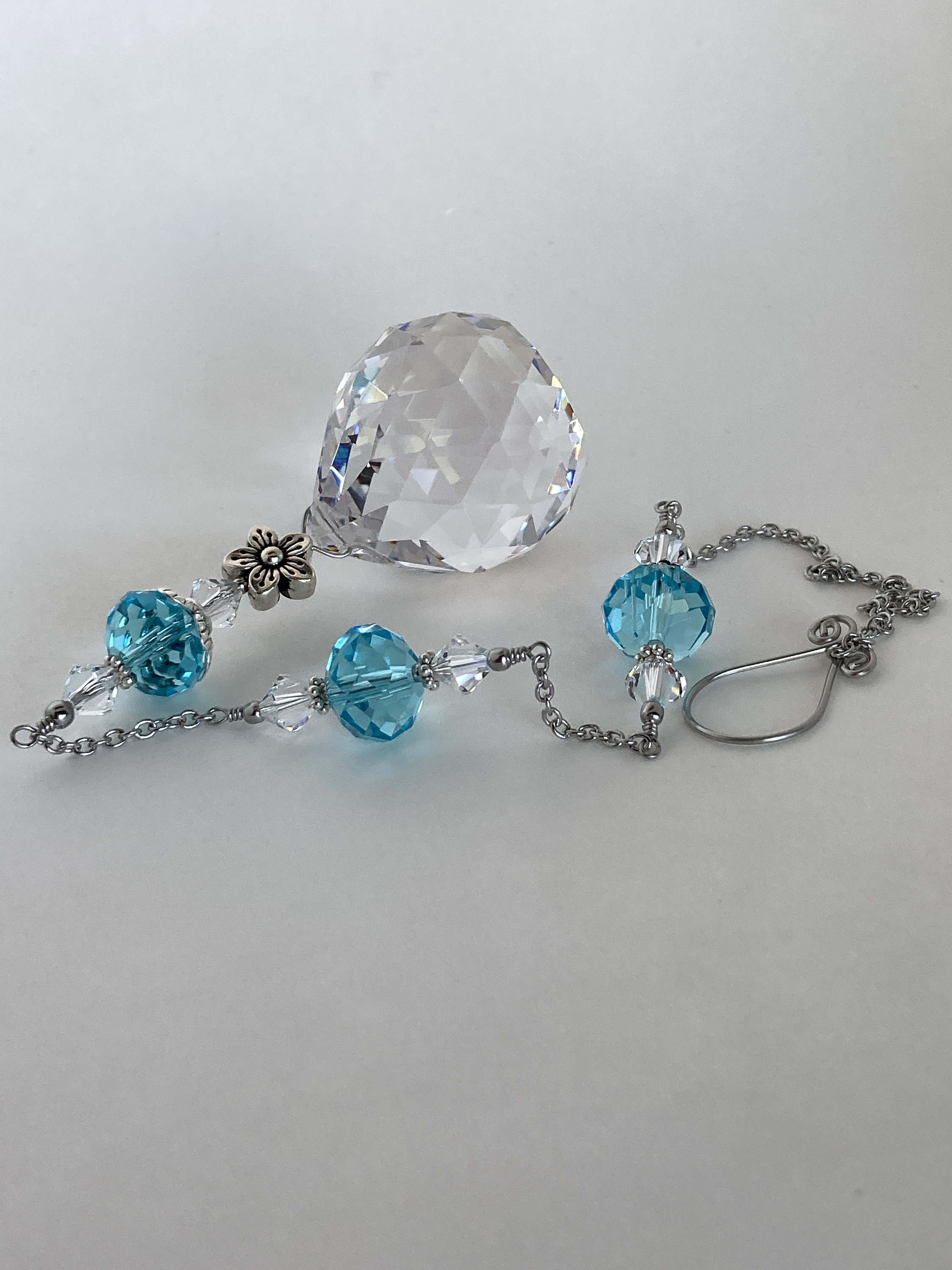Blue Suncatcher Crystal Window Prism Gifts for Home Aqua Blue - Etsy