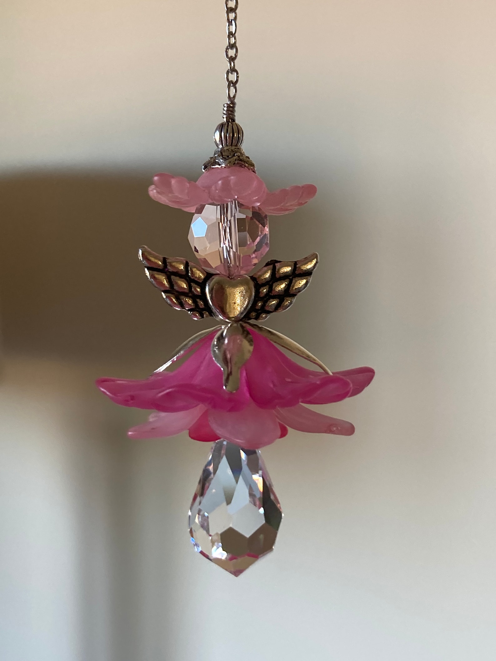 Ballerina Angel Gift Pink Flower Ornament Gift for Ballerina | Etsy