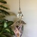 Love Angel Light Pink Crystal Glass Prism Angel Suncatcher Silver Angel ...