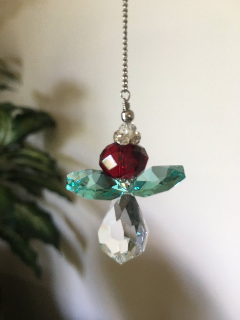 Small Guardian Angel Small Flying Angel Small Angel Prism Crystal Glass ...