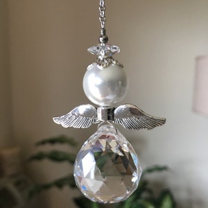 Guardian Angel Sun Catcher Crystal Window Charm, Sympathy Gifts, Angel ...