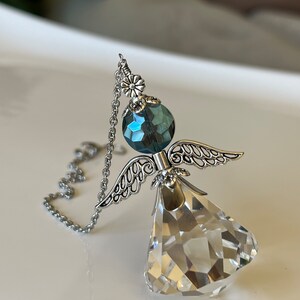 Prism Angel Pendant, Guardian Angel, Angel Wing, Glass Angel Ornament ...