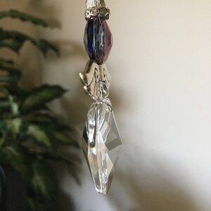 Blue Angel Memorial Ornament With Heart Sun Catcher Prism Spiritual ...
