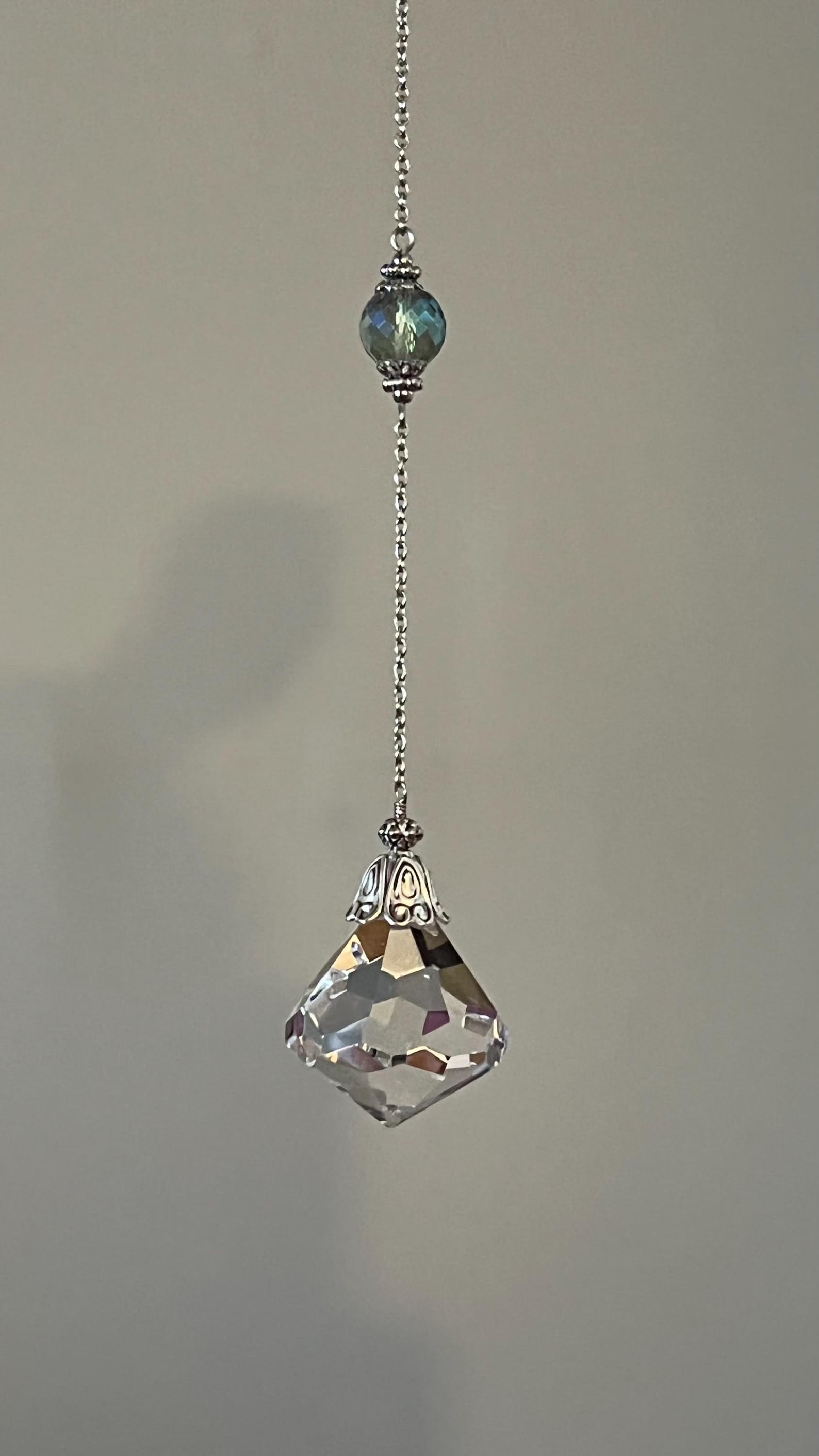 Clear Crystal Prism Diamond Shape Cone Shape Simple Prism - Etsy