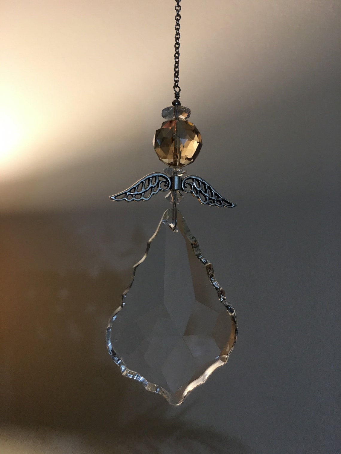 Sun Catcher Crystal Prism Teardrop Angel Prism Windows Sun | Etsy