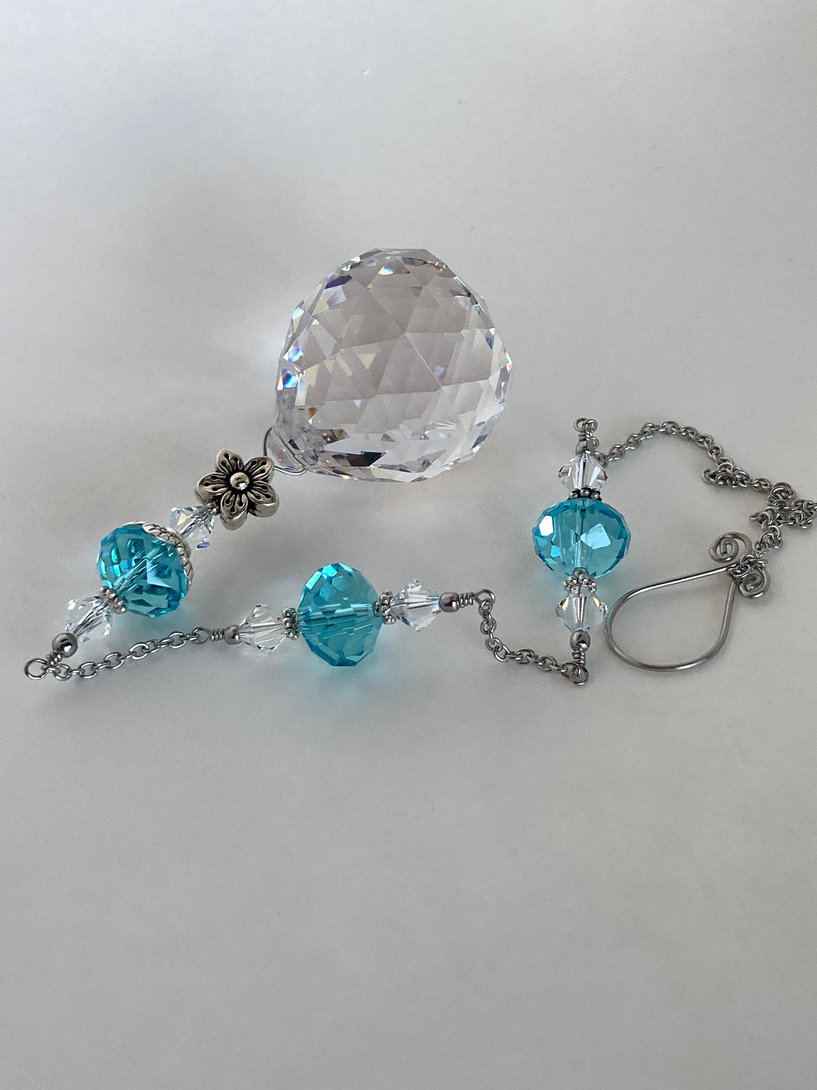 Blue Suncatcher Crystal Window Prism Gifts for Home Aqua Blue - Etsy