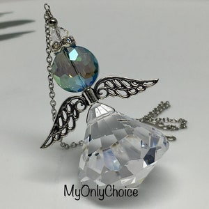 Prism Angel Pendant Guardian Angel Angel Wing Glass Angel | Etsy