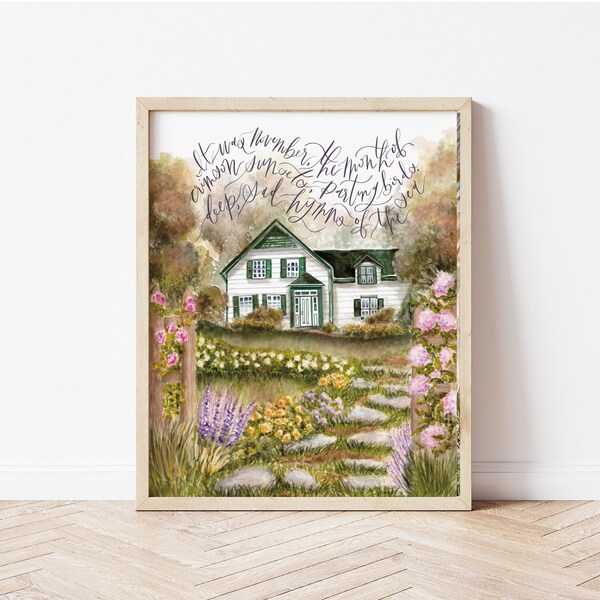 Avonlea Map anne of Green Gables Watercolour Print 8x10 - Etsy Canada
