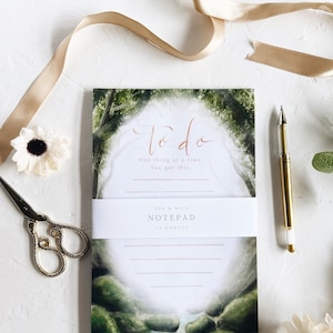Whimsical Forest to Do List / 50 Sheets | Large | Hand Painted Forest ...