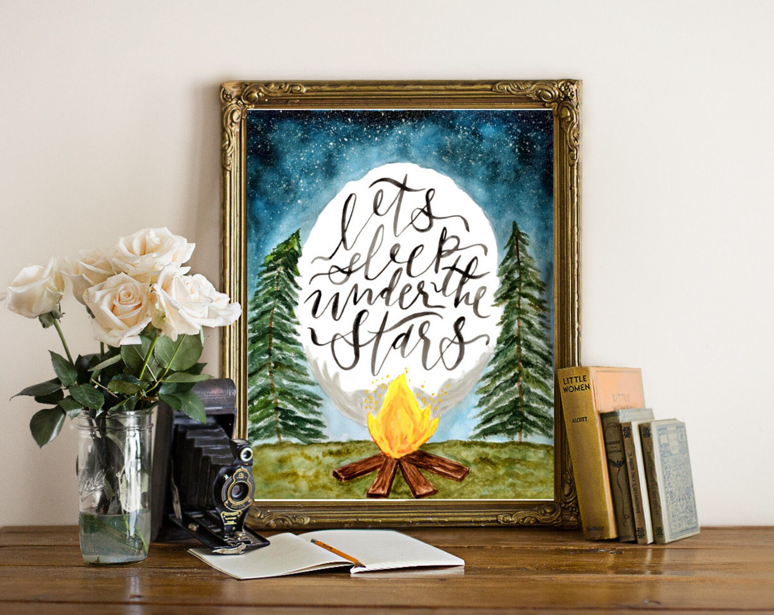 Nature Camping Prints / Outdoor Wall Art/ 8 X 10 / Hiking / - Etsy