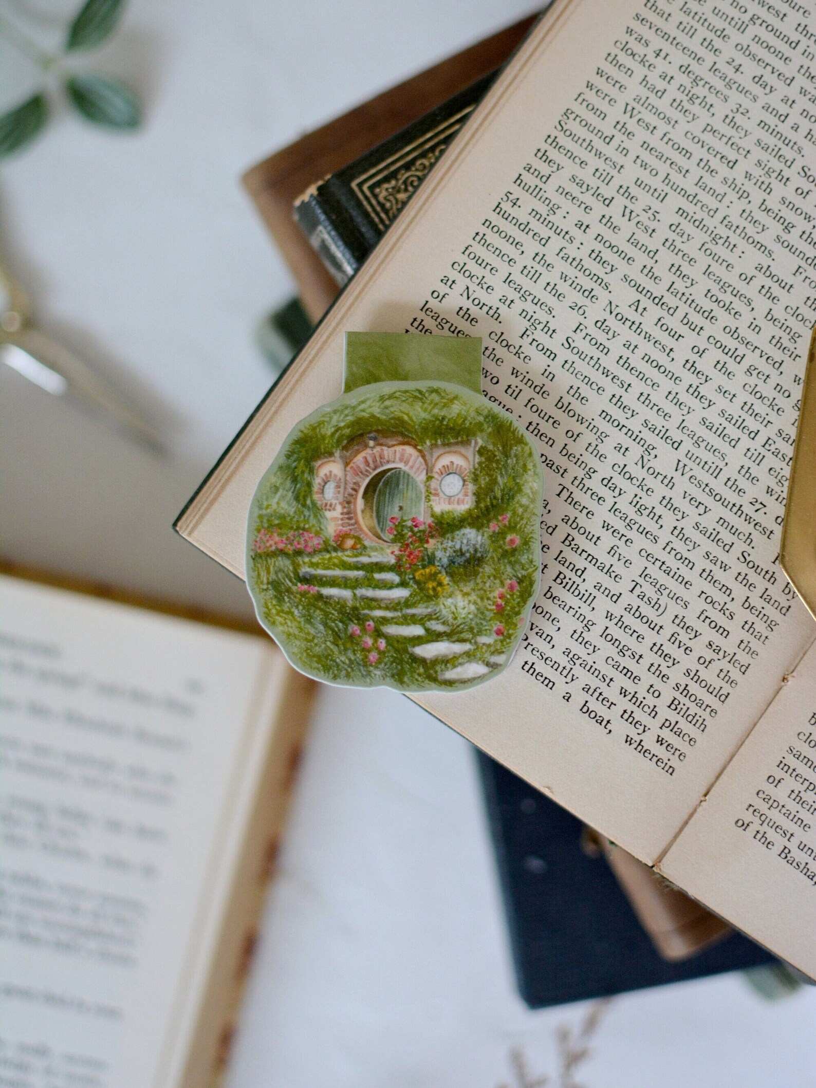 Shire Magnetic Bookmark: Watercolor Cottagecore Book Lover Gift - Etsy