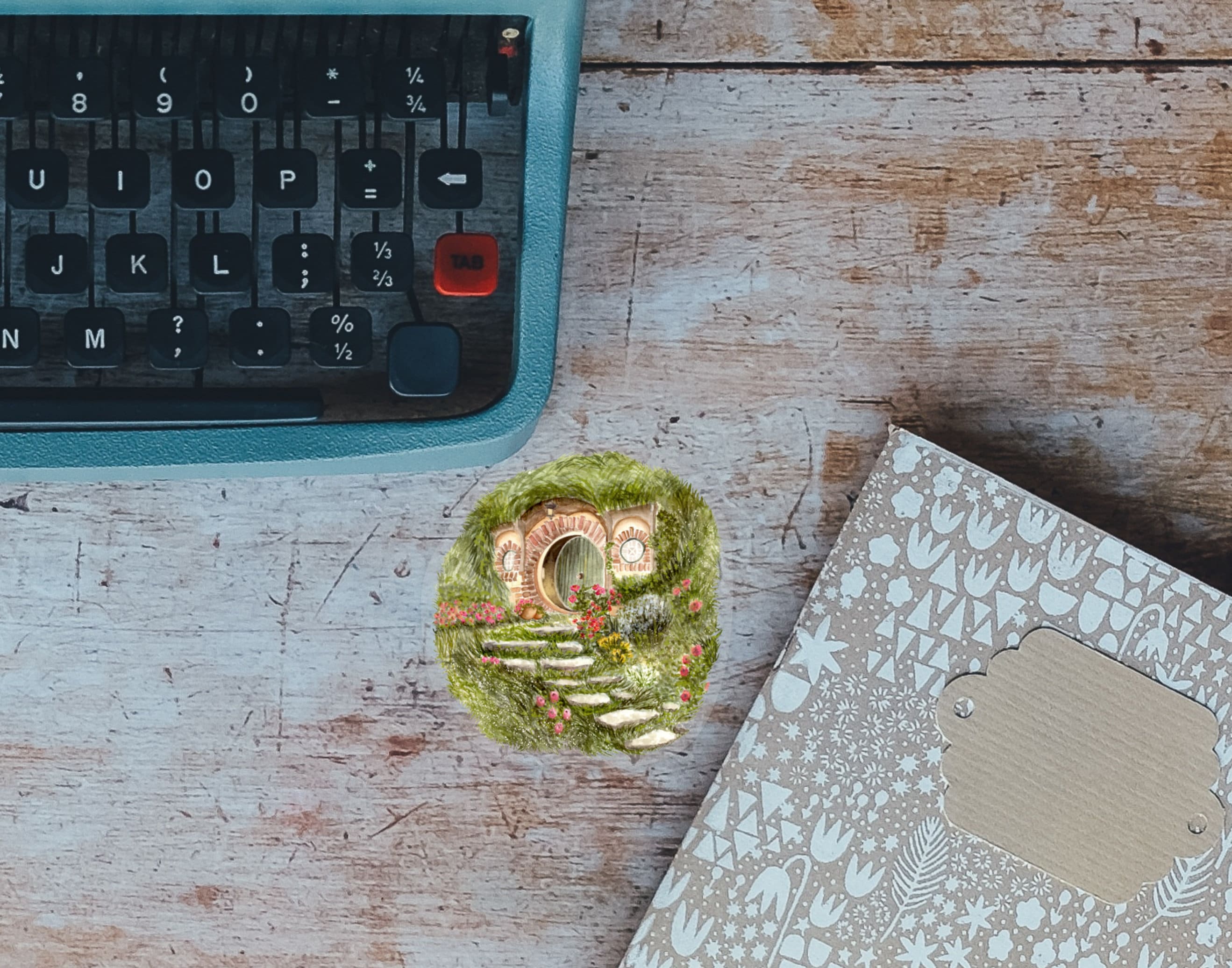 CLEAR Hobbit Hole Vinyl Sticker Hand Painted Waterproof - Etsy