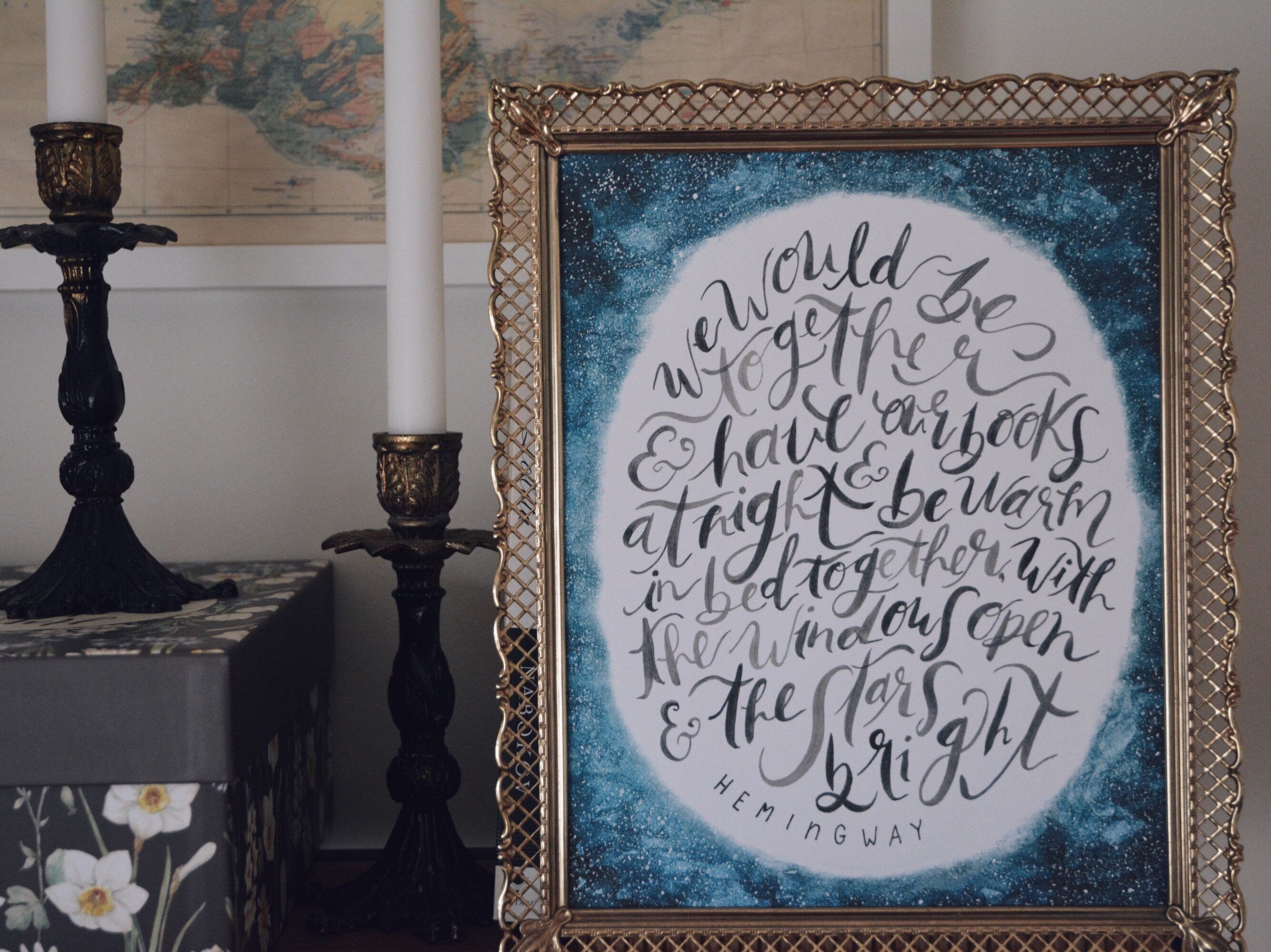 Book Wall Art / We Would Have Our Books / Hemingway / Book - Etsy