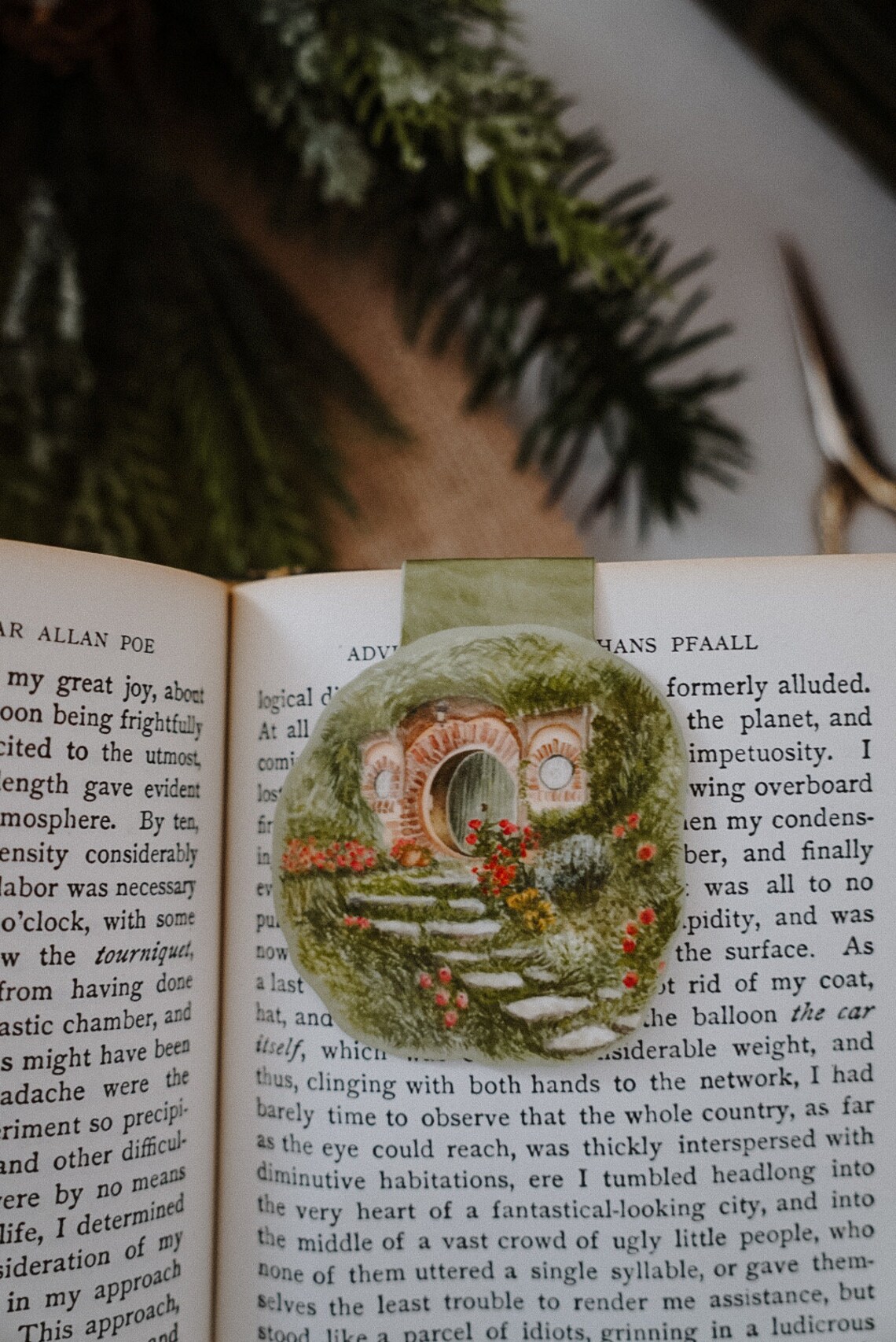 Shire Magnetic Bookmark: Watercolor Cottagecore Book Lover Gift - Etsy