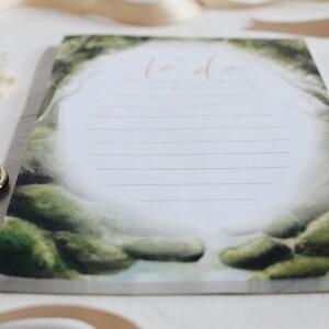 Whimsical Forest to Do List / 50 Sheets | Large | Hand Painted Forest ...