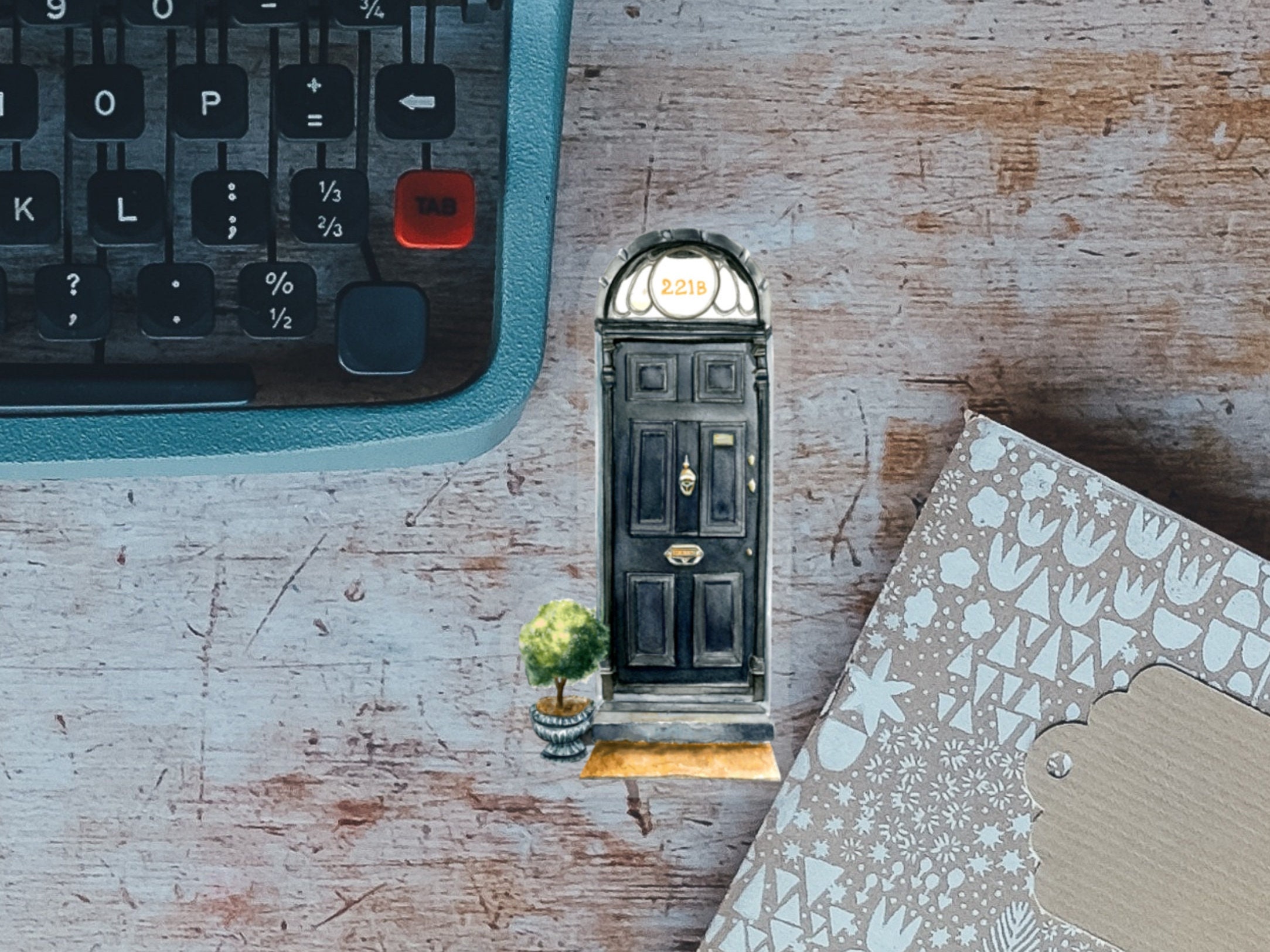 CLEAR 221 B Baker St. Vinyl Sticker Hand Painted - Etsy