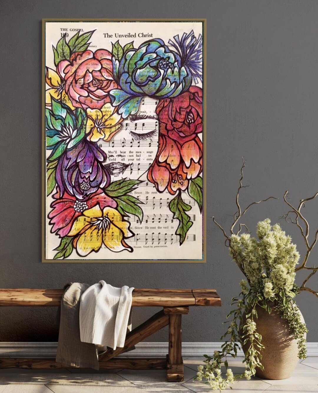 The Unveiled Christ (canvas Print) - Etsy