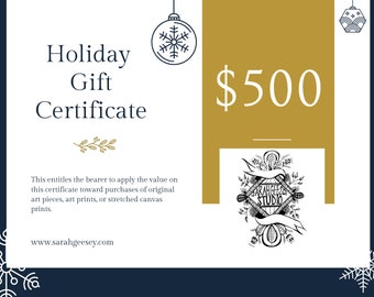 Gift Certificate Sign (available Here!) - Etsy