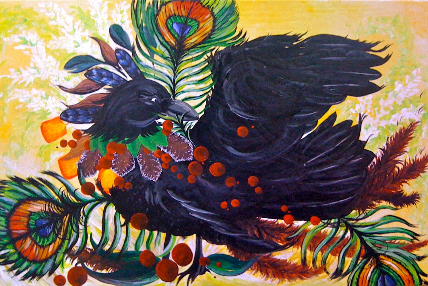 The Vain Jackdaw canvas Print - Etsy