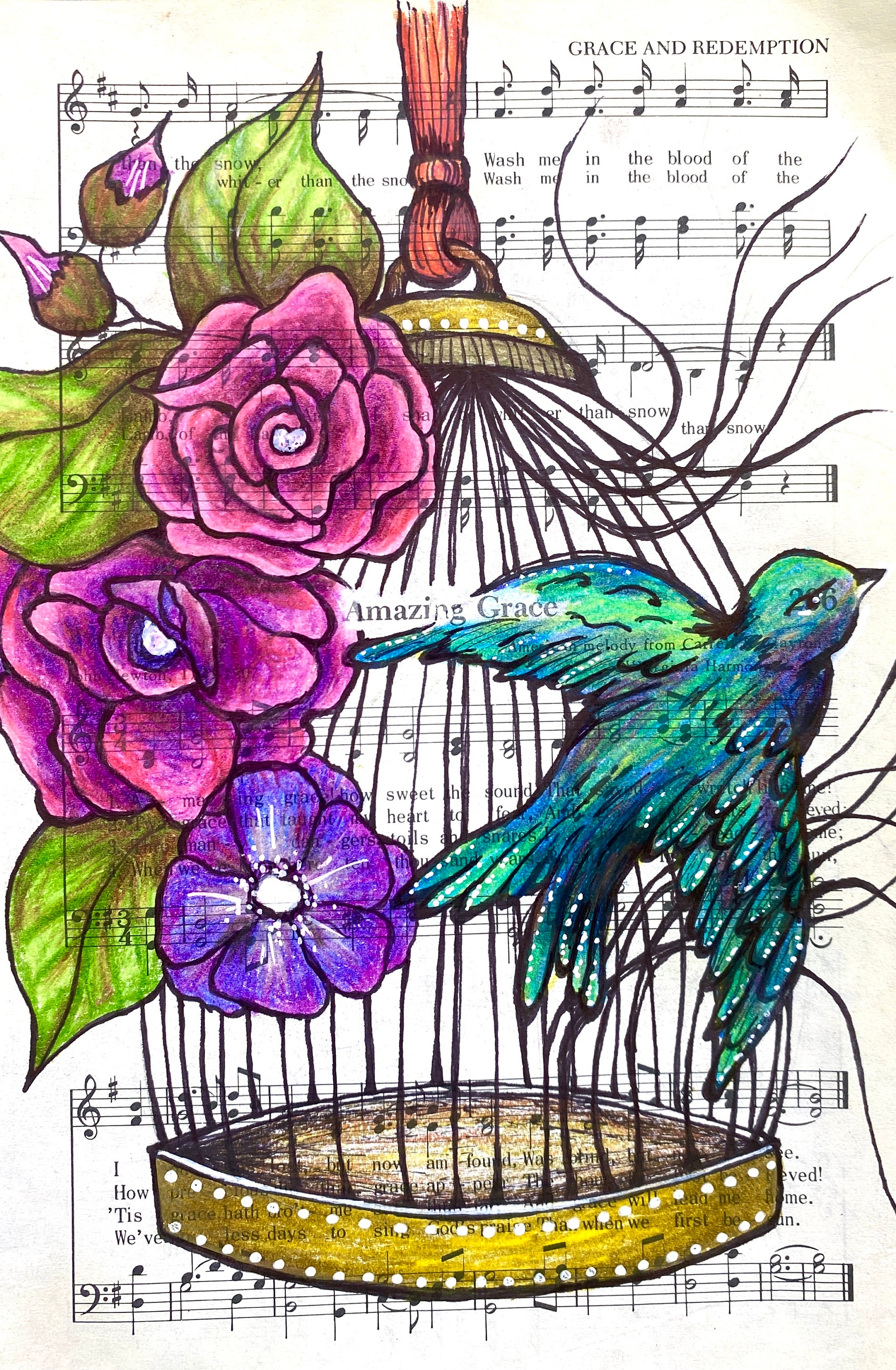 Amazing Grace art Print - Etsy