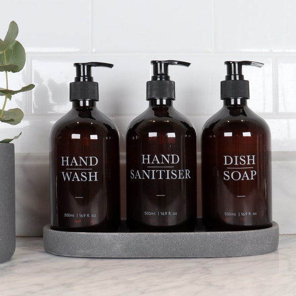 Kitchen Soap Dispenser Set With Tray - Etsy