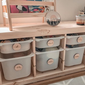 Toy Labels Ikea Trofast Wooden Labels Labels for Ikea Box Toy Box Tags ...