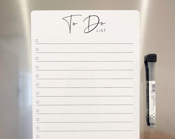 Custom Fridge to Do List | A4 Magnetic Whiteboard to Do List | Flexible ...