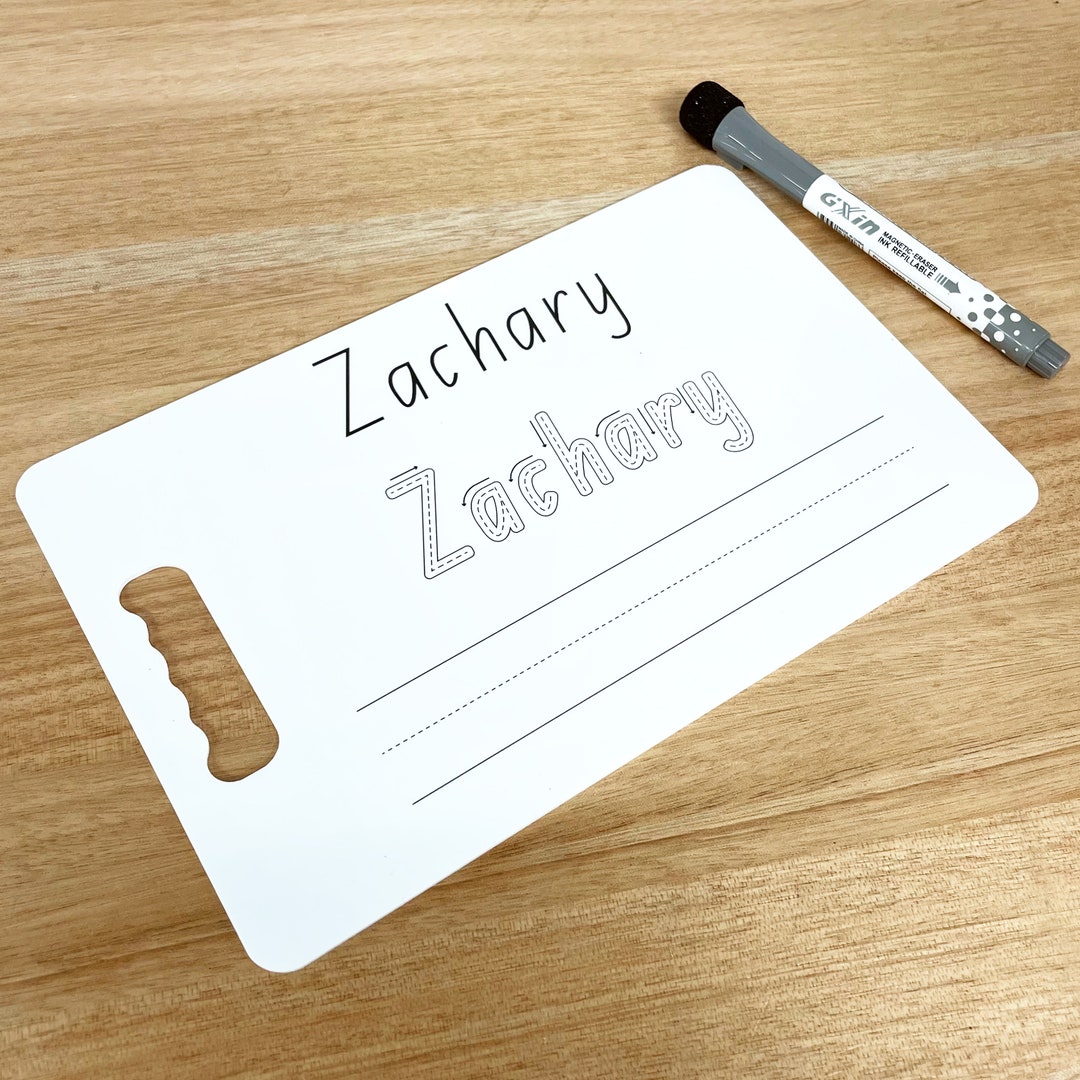 Custom Kids Name Writing Practice Whiteboard | Handheld Kids Name ...