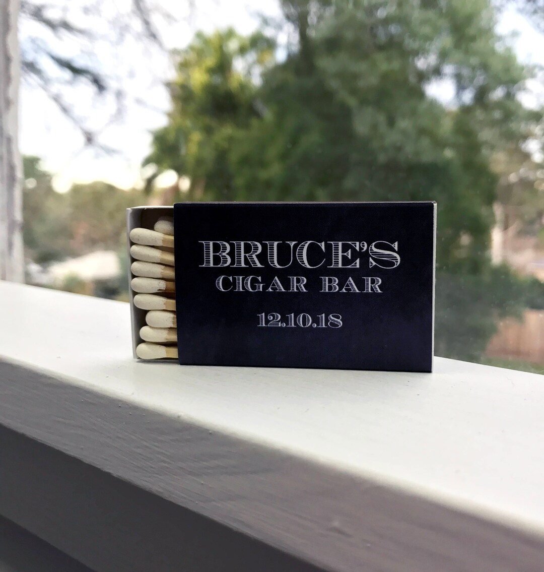 Matchboxes for Cigar Bar or Wedding, Scotch Bar, Custom Designed ...