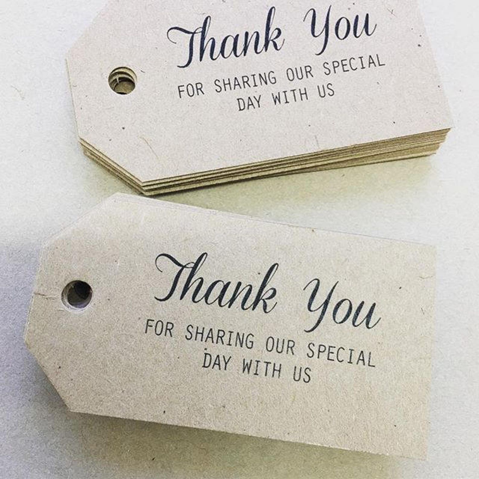 Custom Printed Tags Wedding Favor Tags Custom Tags - Etsy