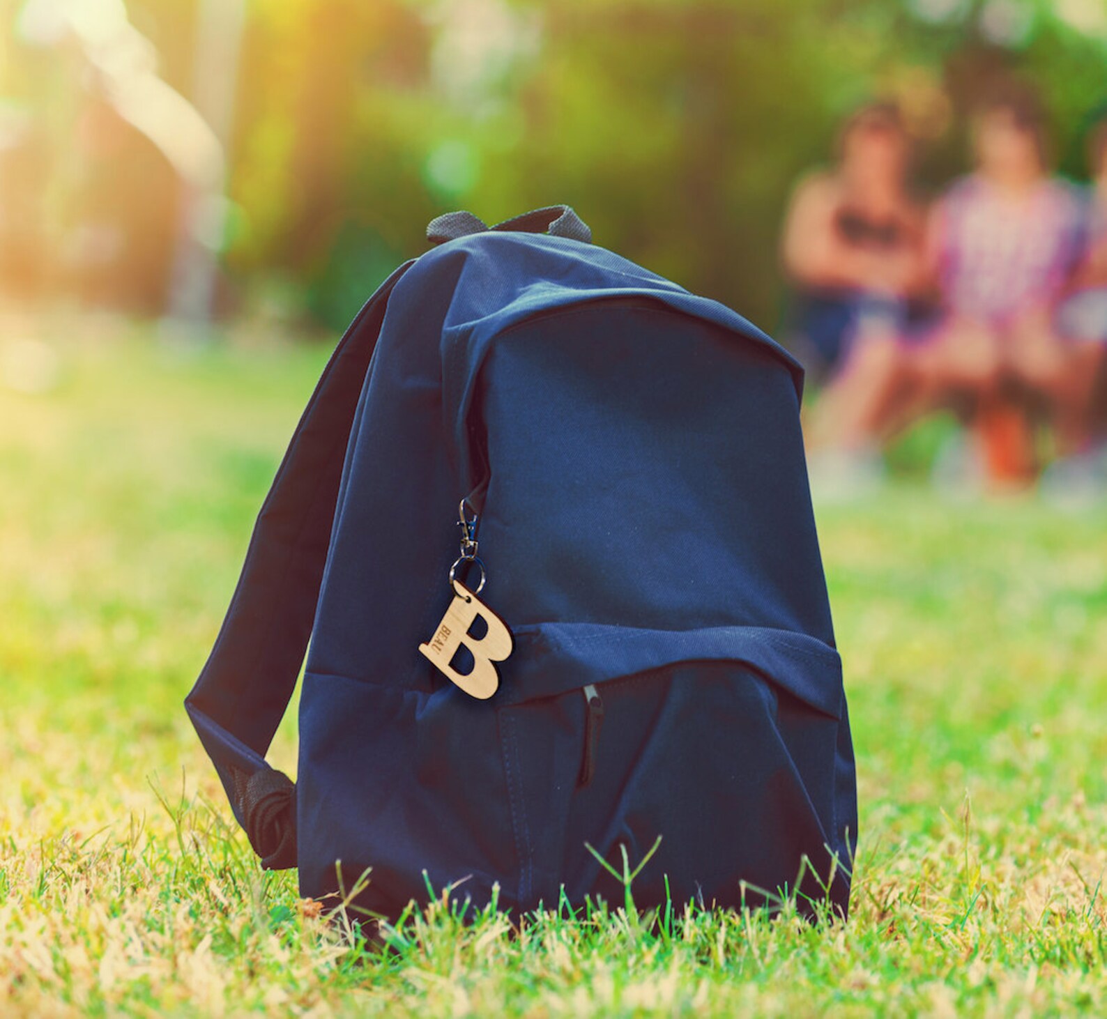 Personalised Wooden Kids Name Tags. Laser Cut Bag Tag/ Key | Etsy