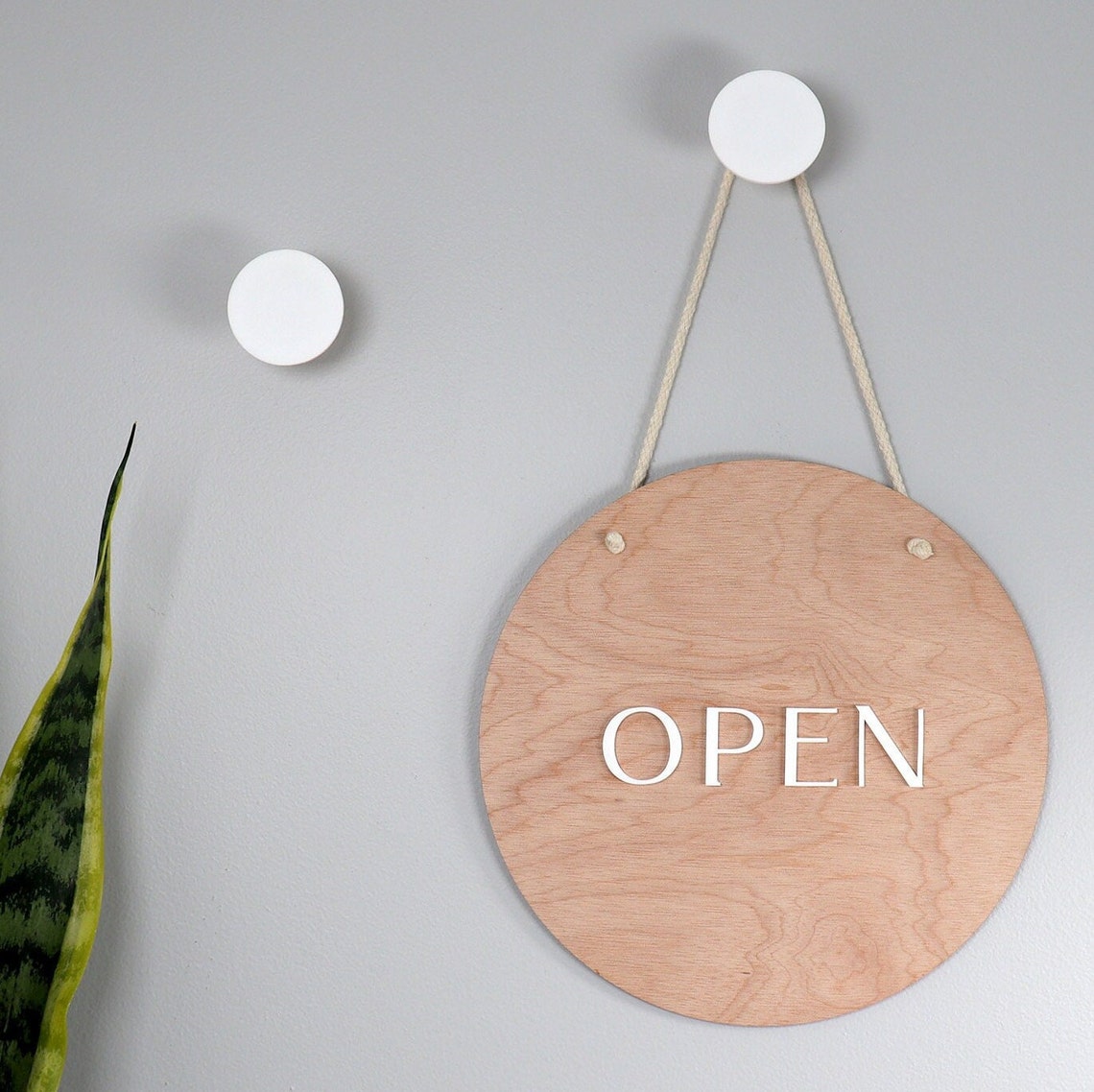 Open Closed Wooden Business Sign Custom Logo Sign With 3D | Etsy