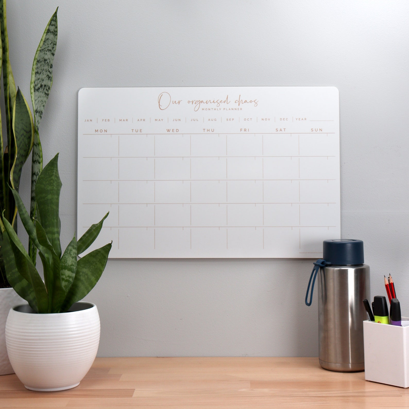 Custom Monthly Wall Planner Acrylic Whiteboard Calendar | Etsy