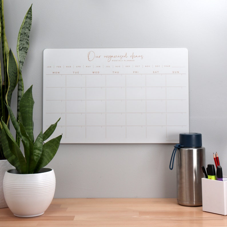 Custom Monthly Wall Planner Acrylic Whiteboard Calendar | Etsy