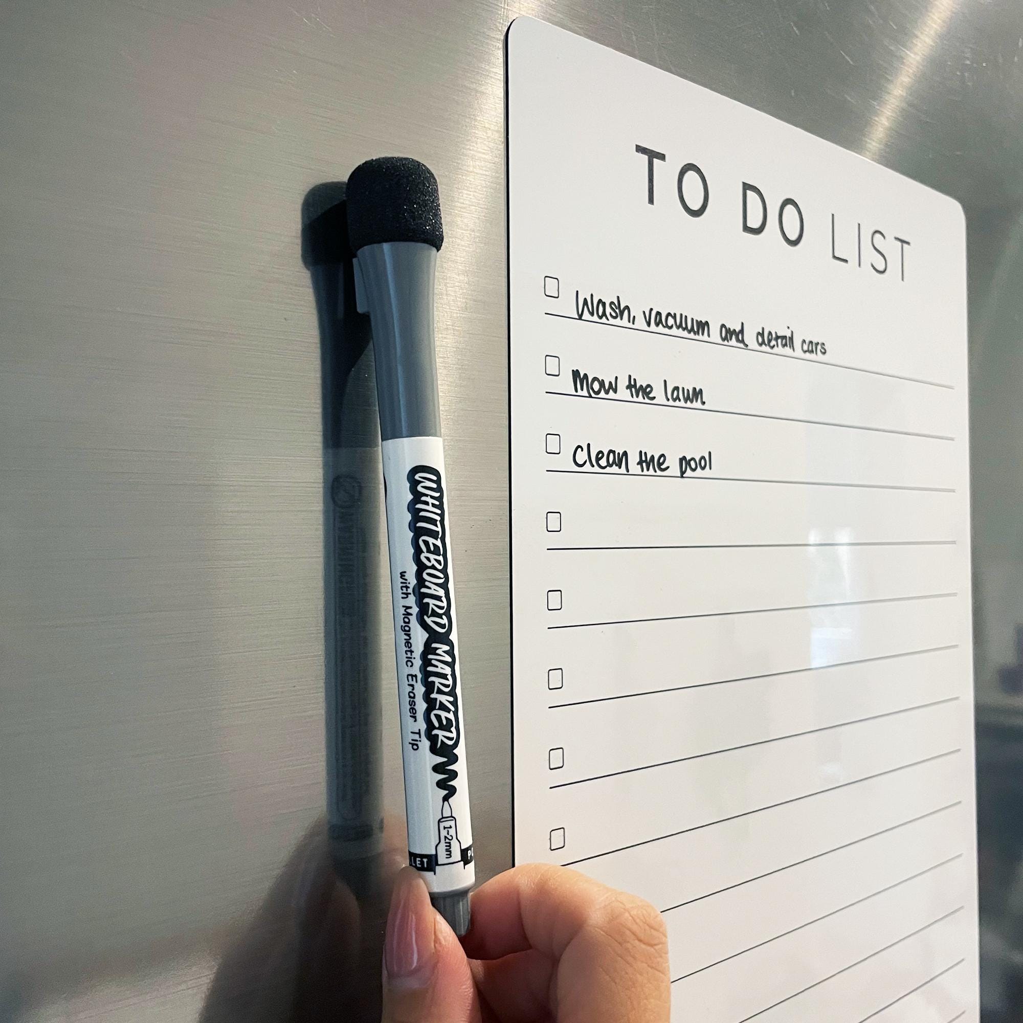 Custom Fridge to Do List | A4 Magnetic Whiteboard to Do List | Flexible ...