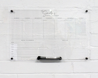 Personalized Acrylic Family Planner Acrylic Life Planner - Etsy