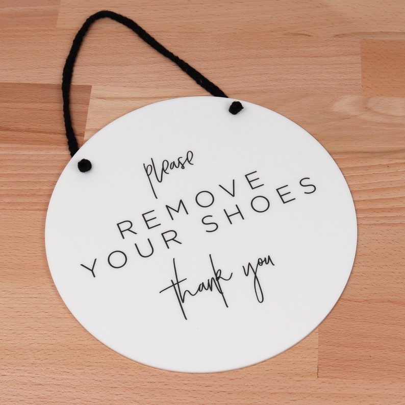 Shoes off Sign Please Removes Shoes Welcome Door Sign No - Etsy