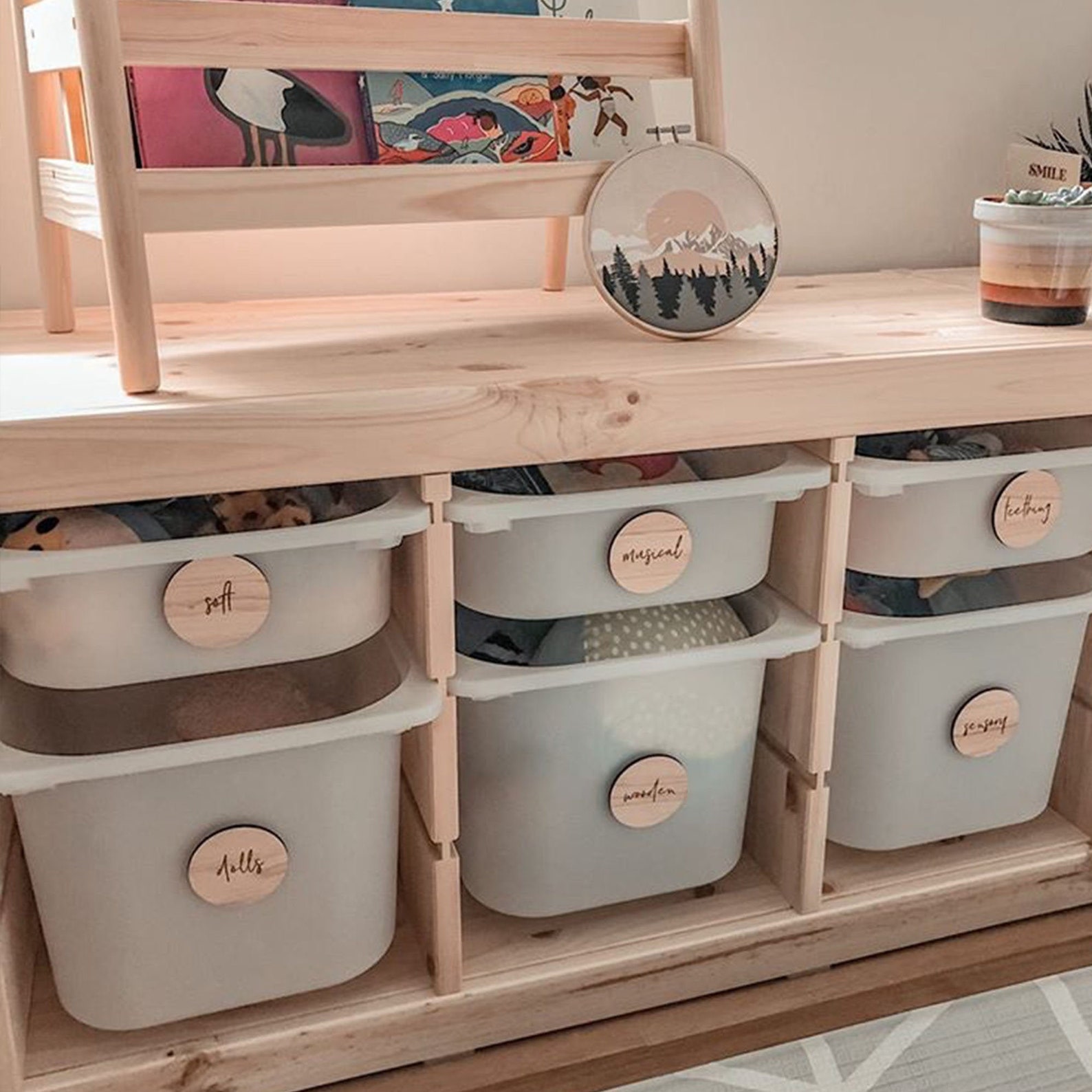 Personalised Wooden Toy Labels Ikea Trofast Wooden Labels | Etsy