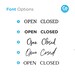 Open Closed Wooden Business Sign - Custom Business Door Sign With 3D ...